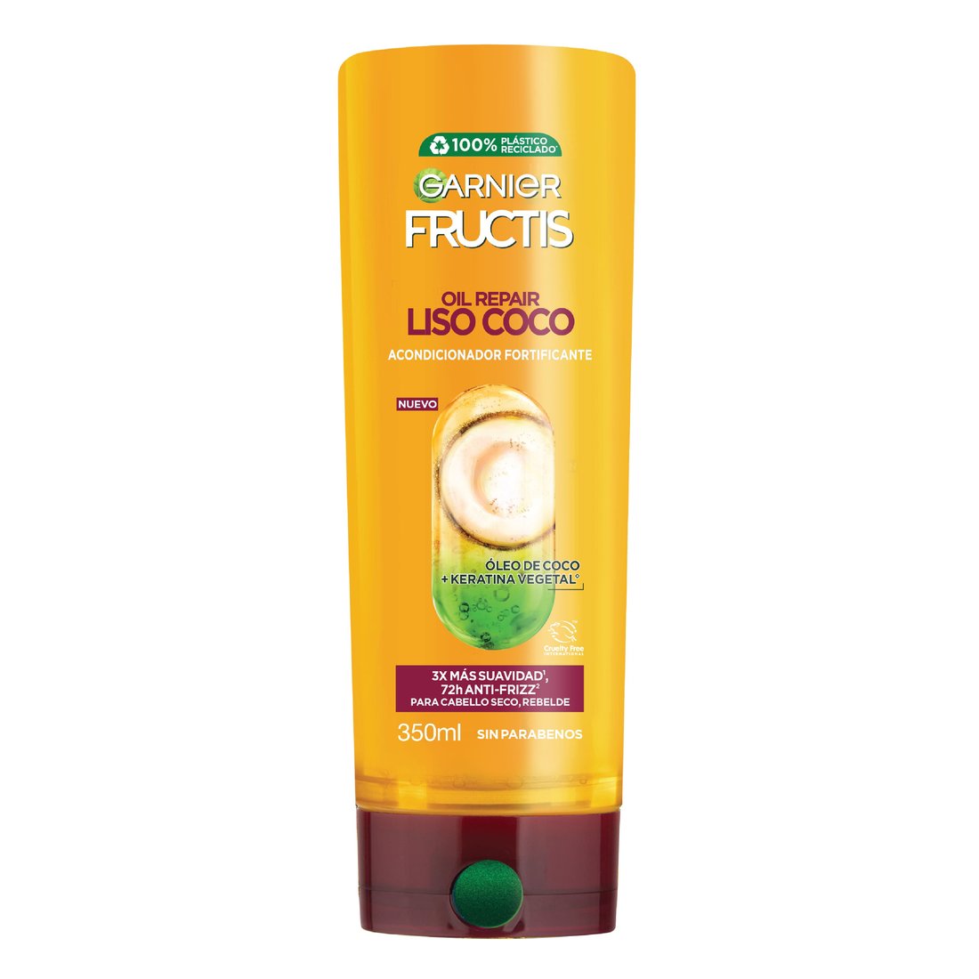 Fructis Oil Repair Liso Coco Acondicionador Fortificante 650ml | Garnier