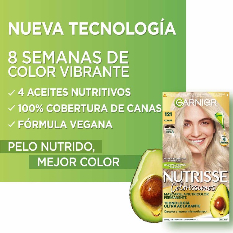 Tintura 121 Azahar | Nutrisse Colorissimos | Garnier Argentina