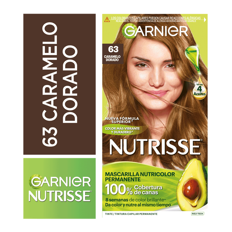 Tintura 63 Caramelo | Nutrisse Clásico | Garnier Argentina
