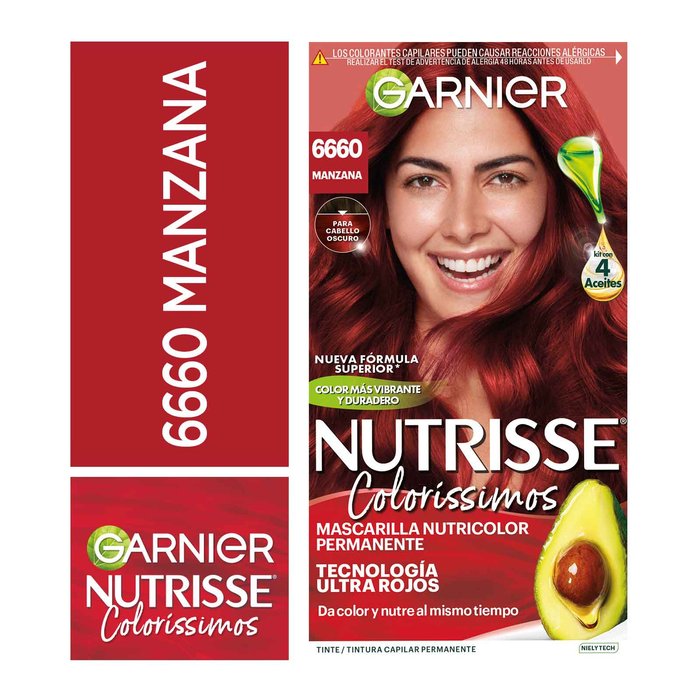 Tintura 6660 Manzana | Nutrisse Colorissimos | Garnier Argentina