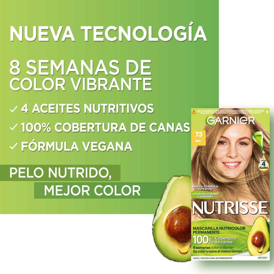 Tintura 73 Miel | Nutrisse Clásico | Garnier Argentina