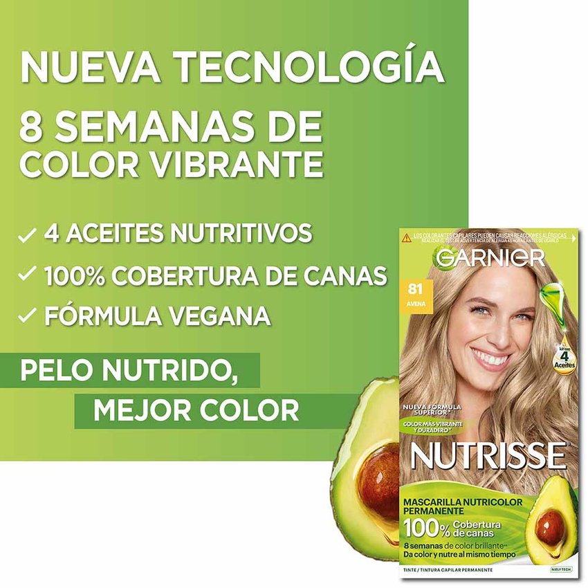 Tintura 81 Avena Nutrisse Clásico Garnier Argentina