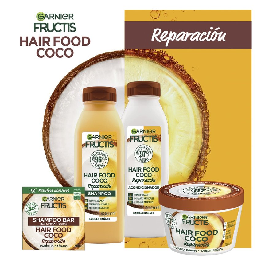 Experimentá la Exótica Máscara Fructis Hair Food de Coco | Garnier