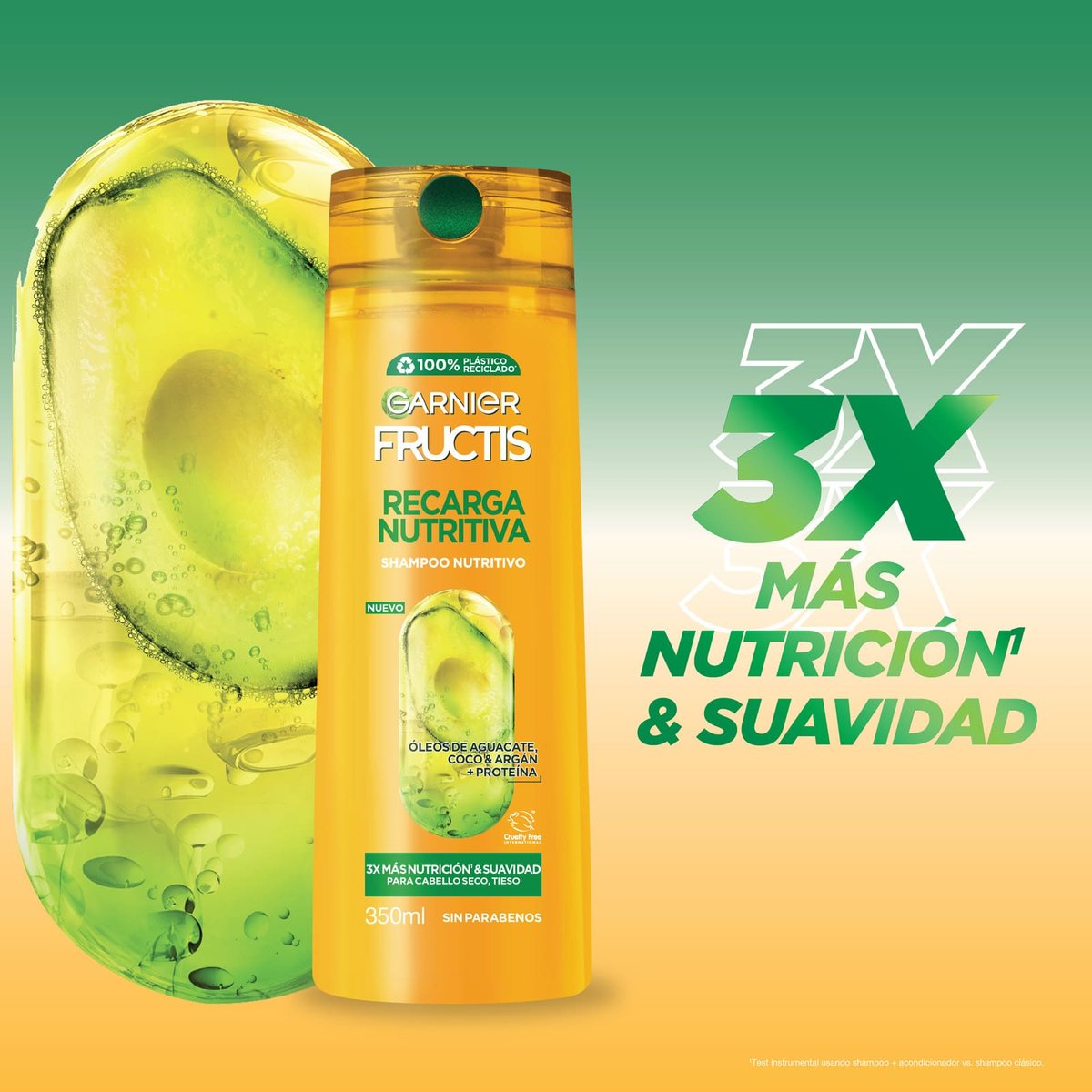 Reviví Tu Cabello Con Fructis Recarga Nutritiva Shampoo De Garnier